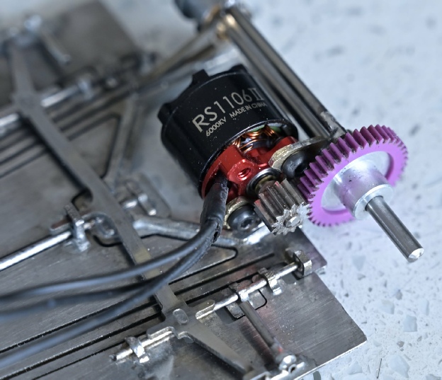 Chassis designed specifically for brushless racing.